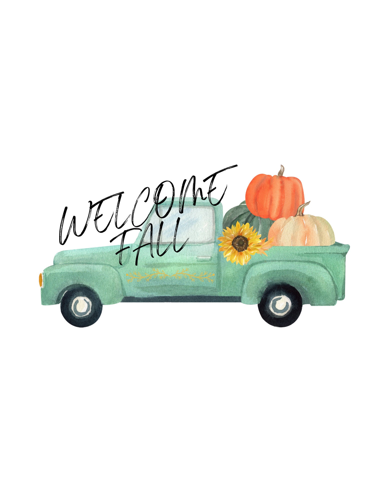 Welcome Fall SVG PNG - Etsy