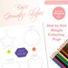 Basic Geometric Shapes Dot to Dot Single Coloring Page Printable Dot to ...