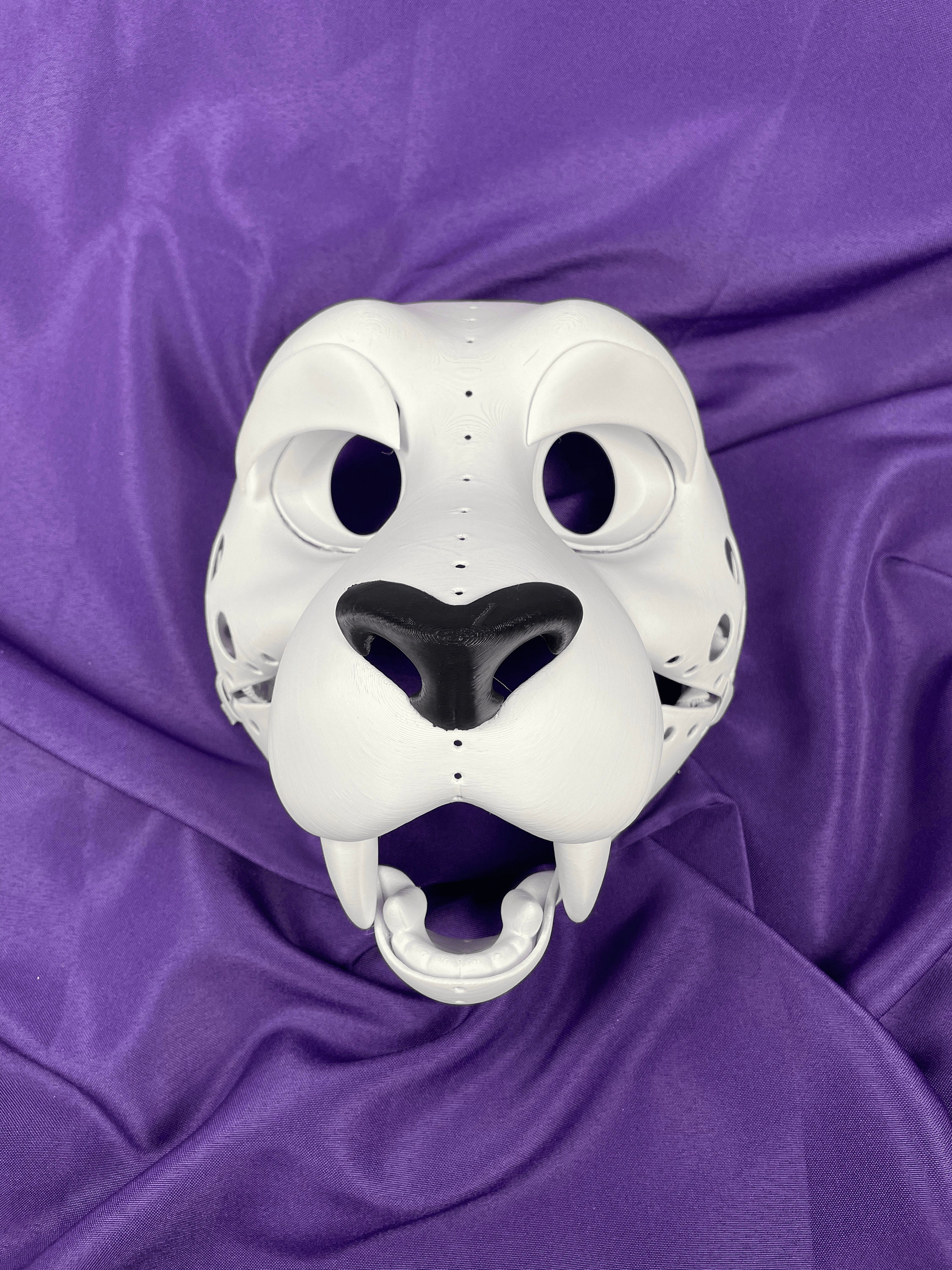 Feline Sabertooth Cat Scimitar 3D Printed Fursuit Head Base Kit - Etsy