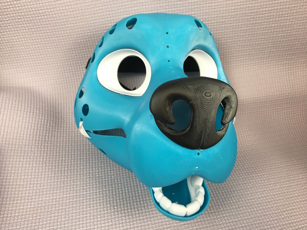Toony Canine Wolf 3D Printed Fursuit Head Base Kit - Etsy