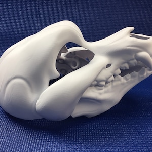 Canine Skull Dog 3D Printed Fursuit Head Base Kit - Etsy