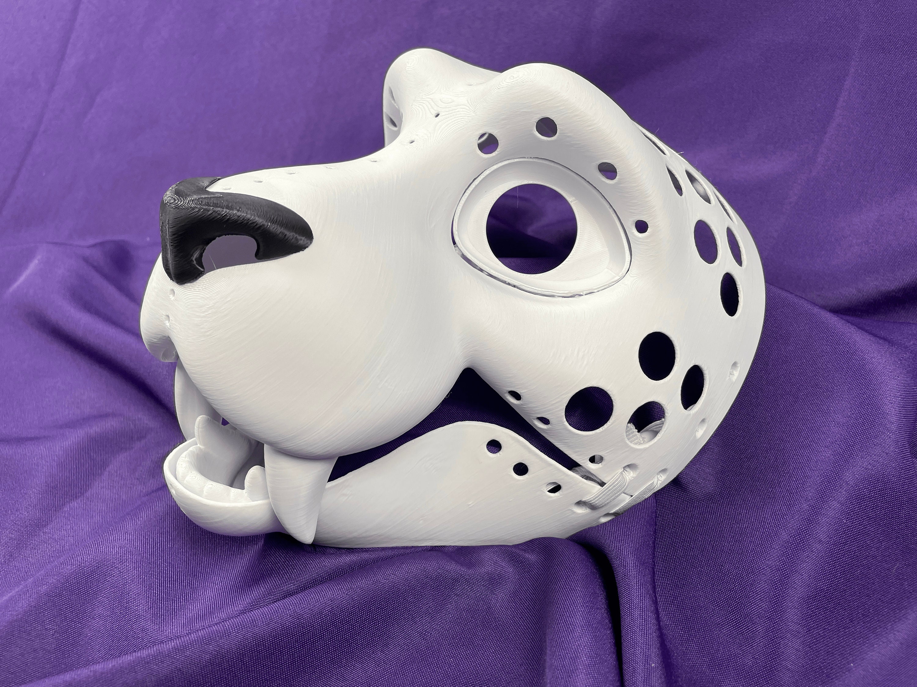 Feline Sabertooth Cat Scimitar 3D Printed Fursuit Head Base Kit - Etsy