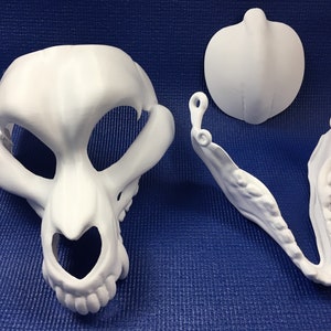Canine Skull Dog 3D Printed Fursuit Head Base Kit - Etsy