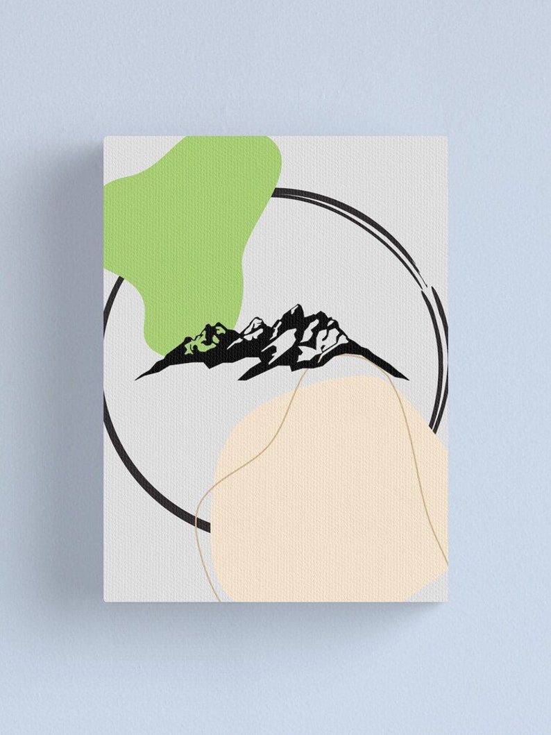 Grand Teton National Park Line Art Print, Minimalist Grand Teton ...