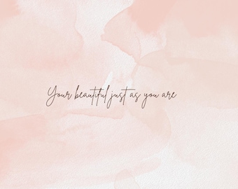 Pink Inspirational Computer Wallpaper - Etsy