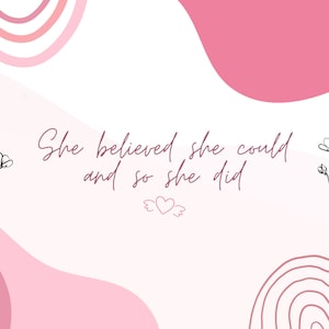 Pink Inspirational Computer Wallpaper - Etsy