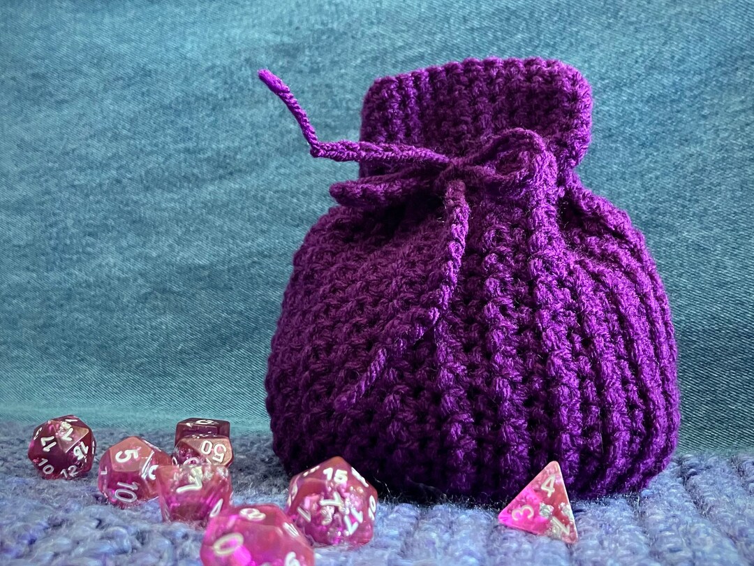 Bella's Midi Grid Bag | Crochet Grid Stitch Drawstring Bag - Etsy