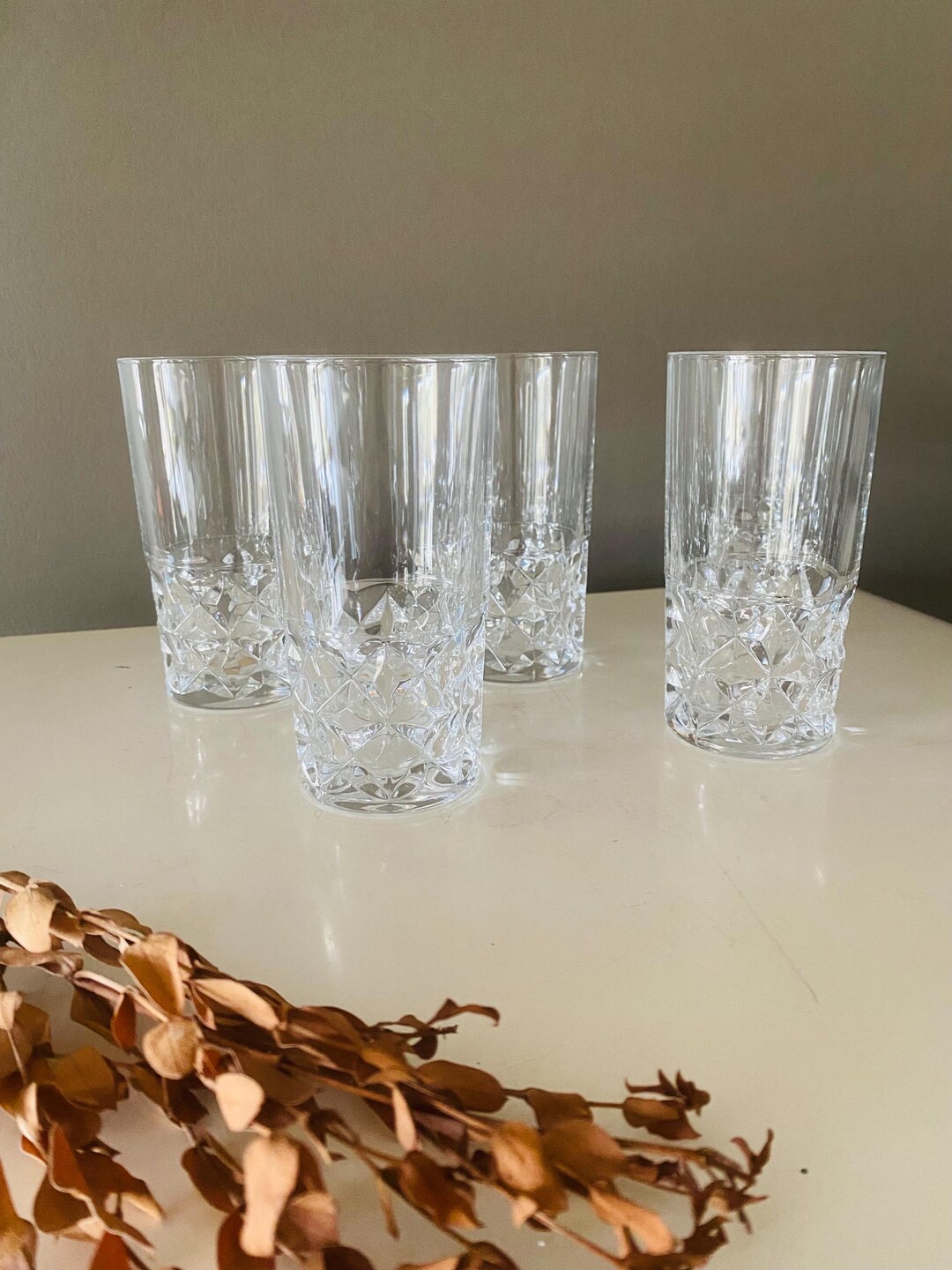 Set of 6 Vintage Water Glasses - Etsy