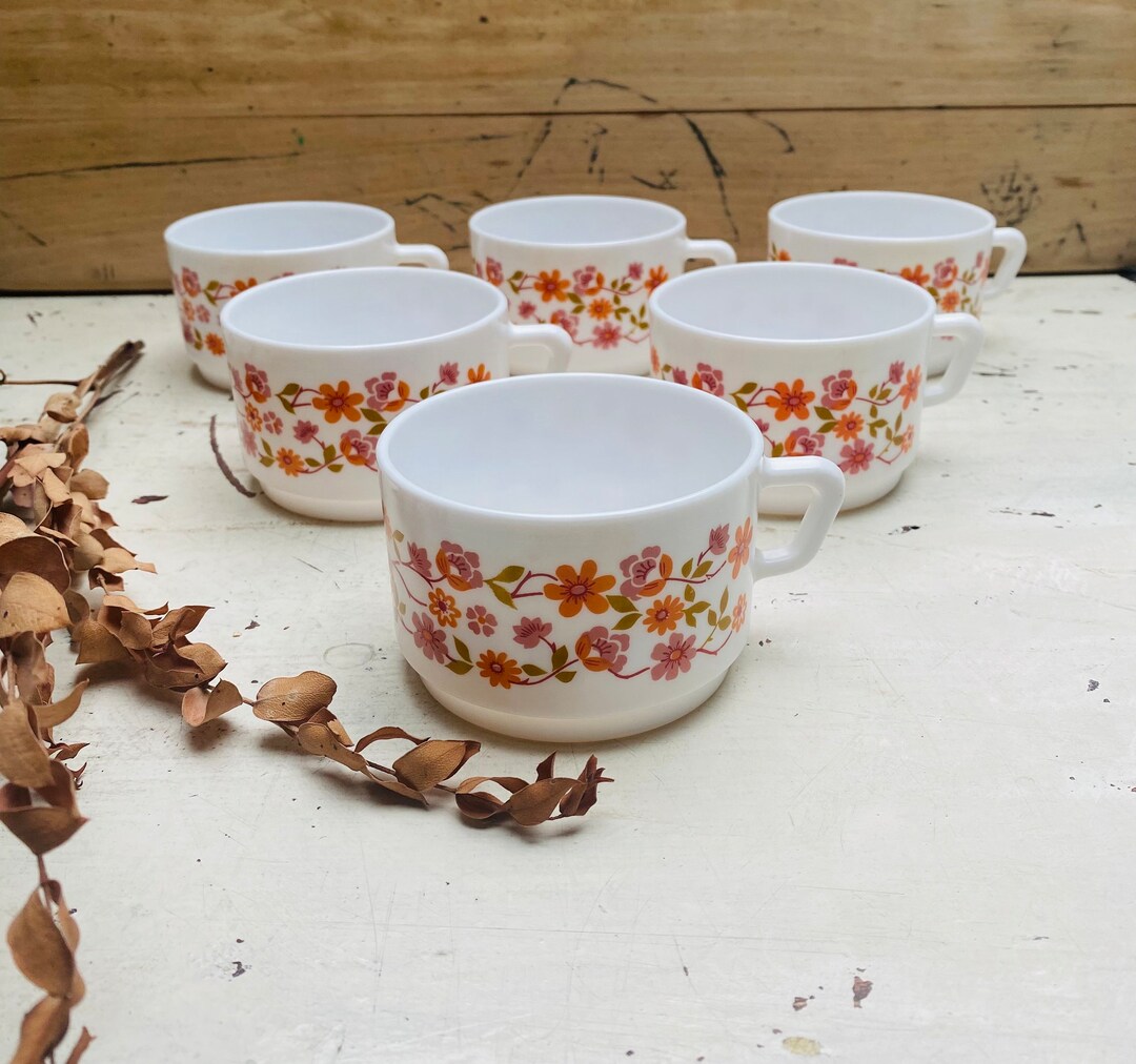 Set of 6 Arcopal Coffee Cups Model scania - Etsy