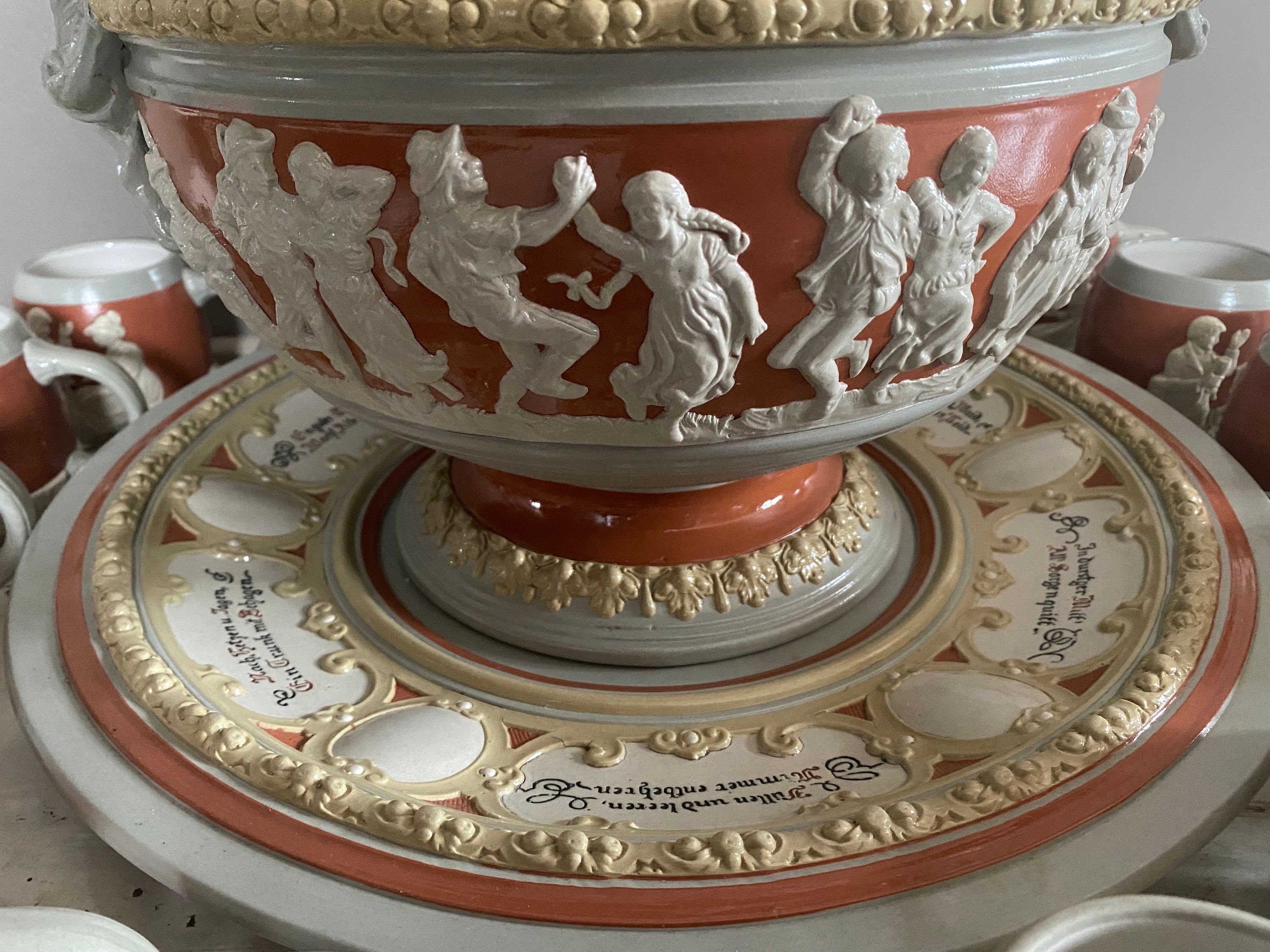 Bol à punch Villeroy & Boch Mettlach Modèle 2087 - Etsy France