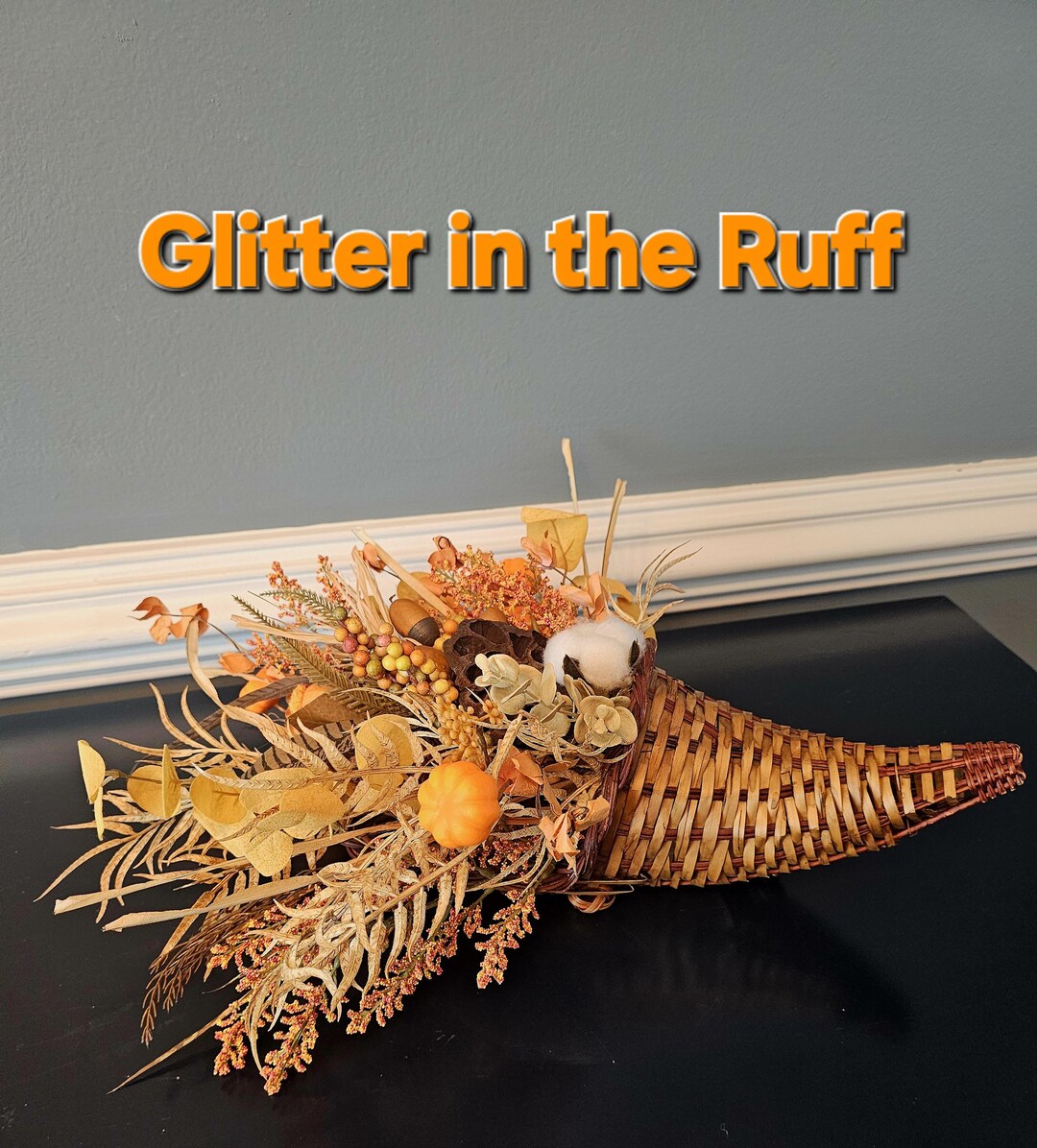 Handcrafted Fall Cornucopia Centerpiece, Thanksgiving Table Decor - Etsy