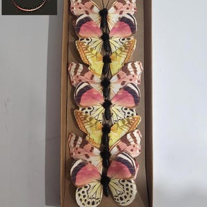 Fabric Butterfly Decor: Wired Stem Floral Embellishments (set of 8) - Etsy