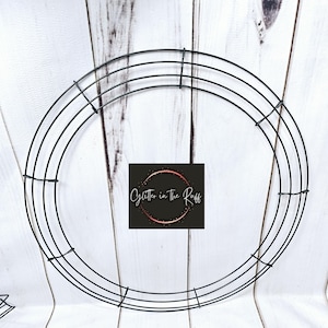 Metal Wreath Form, DIY Wreath, Door Hanger, Craft Supplies, Wreath Base ...