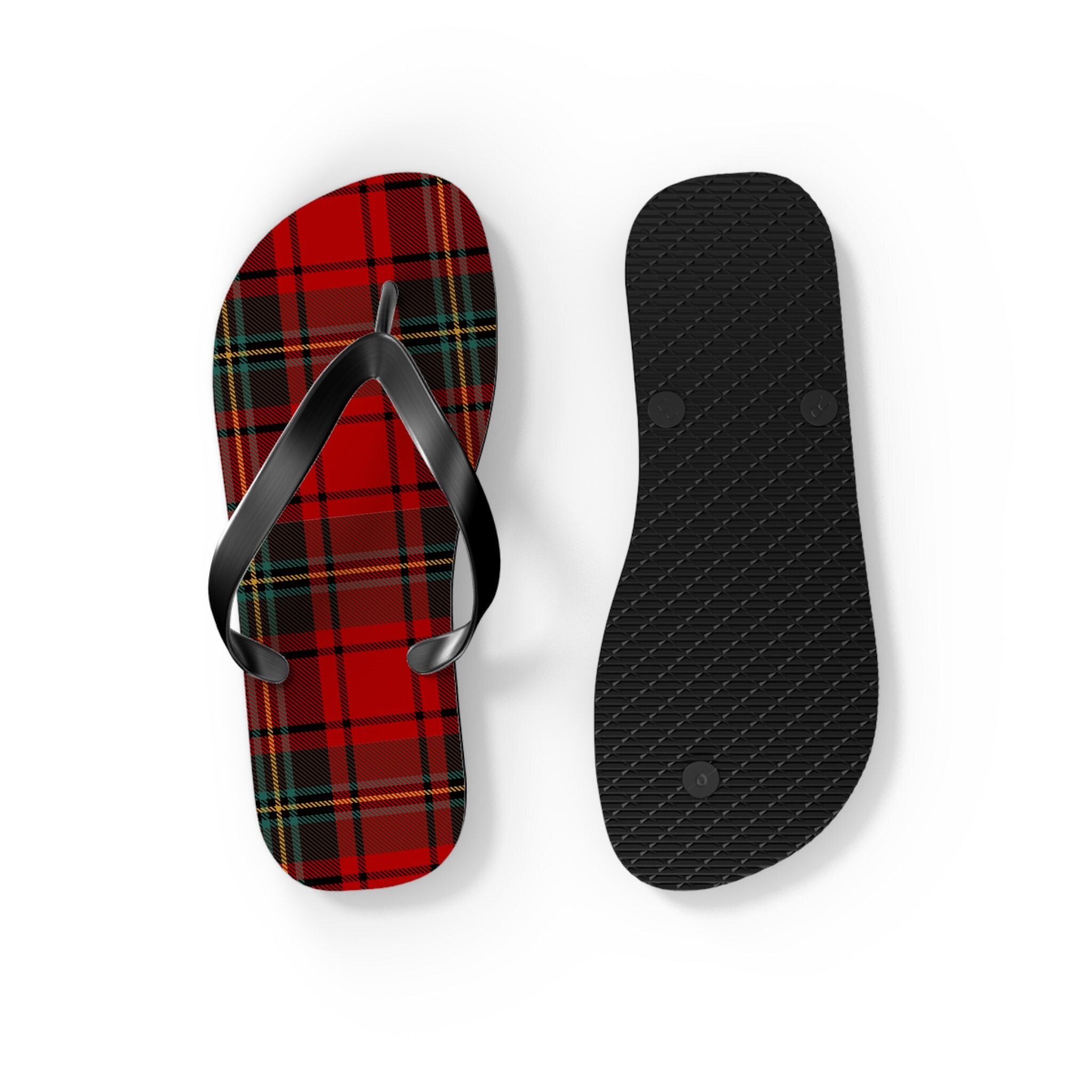 Plaid Flip Flops, Summertime Flip Flops, Gifts for Mom, Flip Flops ...