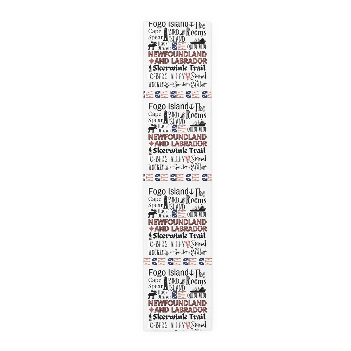 Newfoundland and Labrador Table Runner, Canadian Thanksgiving Holiday ...