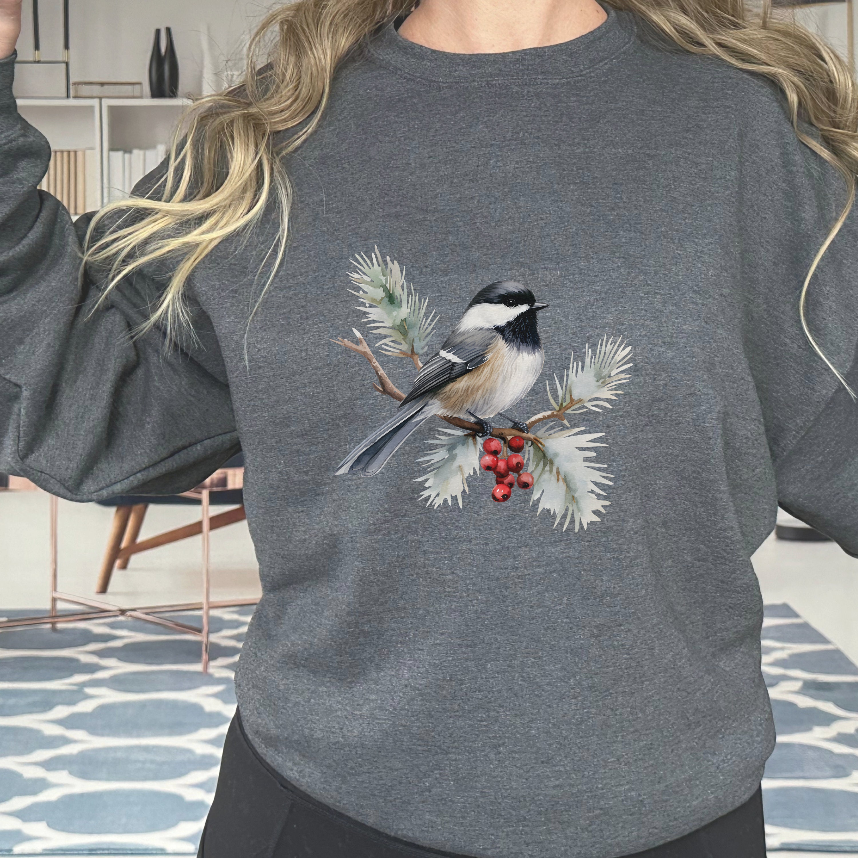 Chickadee Sweatshirt, Bird Lover Shirt, Chickadee Shirt, Birdwatcher Gift, Chickadee Lover,gifts ...