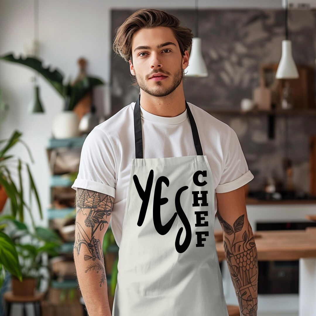 Yes, Chef Cooking Apron, Cooking Apron, Kitchen Apron, Baking Apron ...
