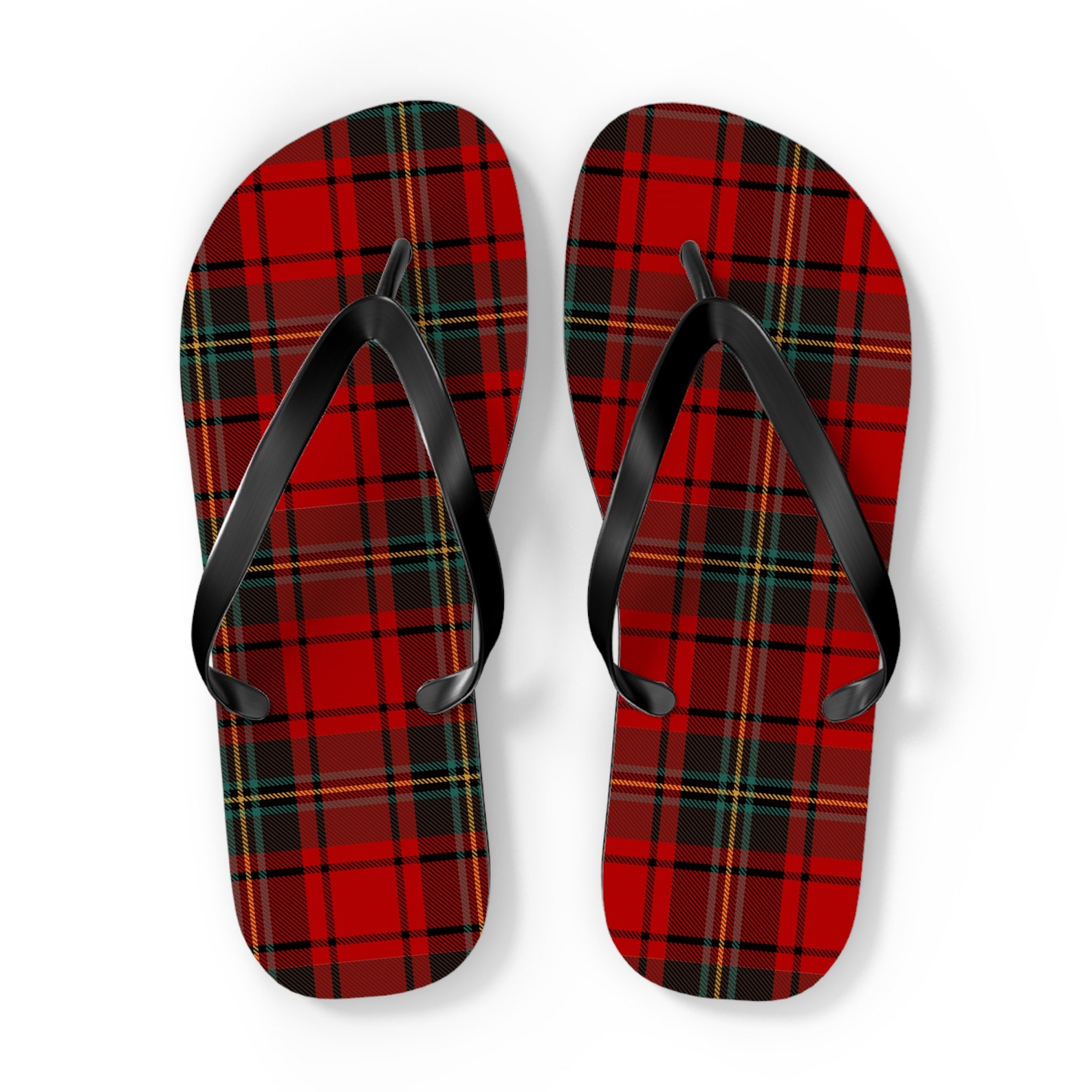 Plaid Flip Flops, Summertime Flip Flops, Gifts for Mom, Flip Flops ...