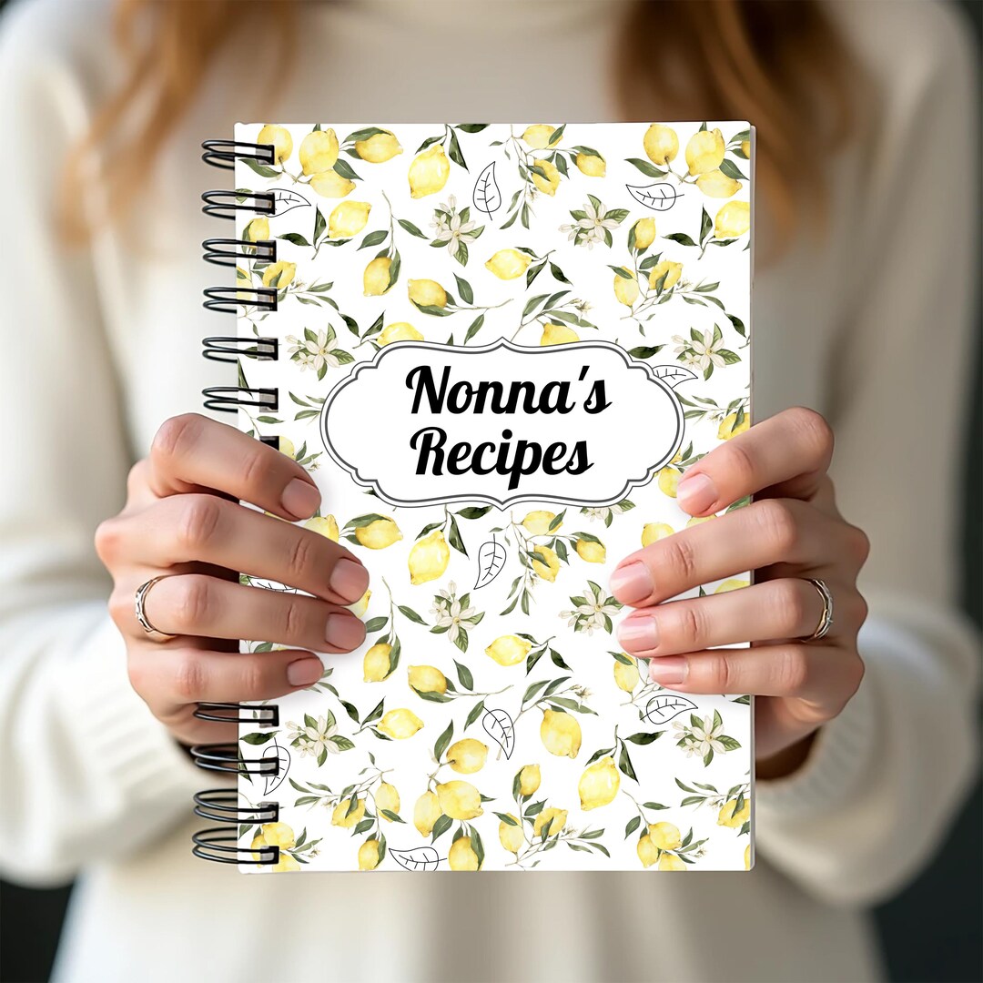 Personalized Recipe Notebook - Perfect for Food Lovers, Nonna's Recipe ...