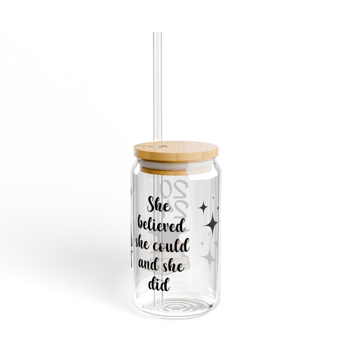 Graduation Tumbler Sipper Glass With Straw, Personalized Grad Gift ...
