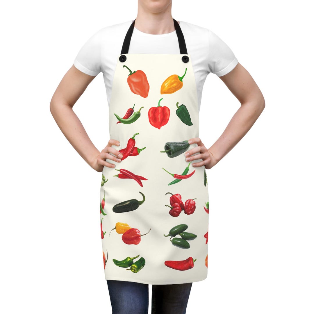 Chili Apron - Cooking Apron for Spicy Food Lovers, Kitchen Apron With ...