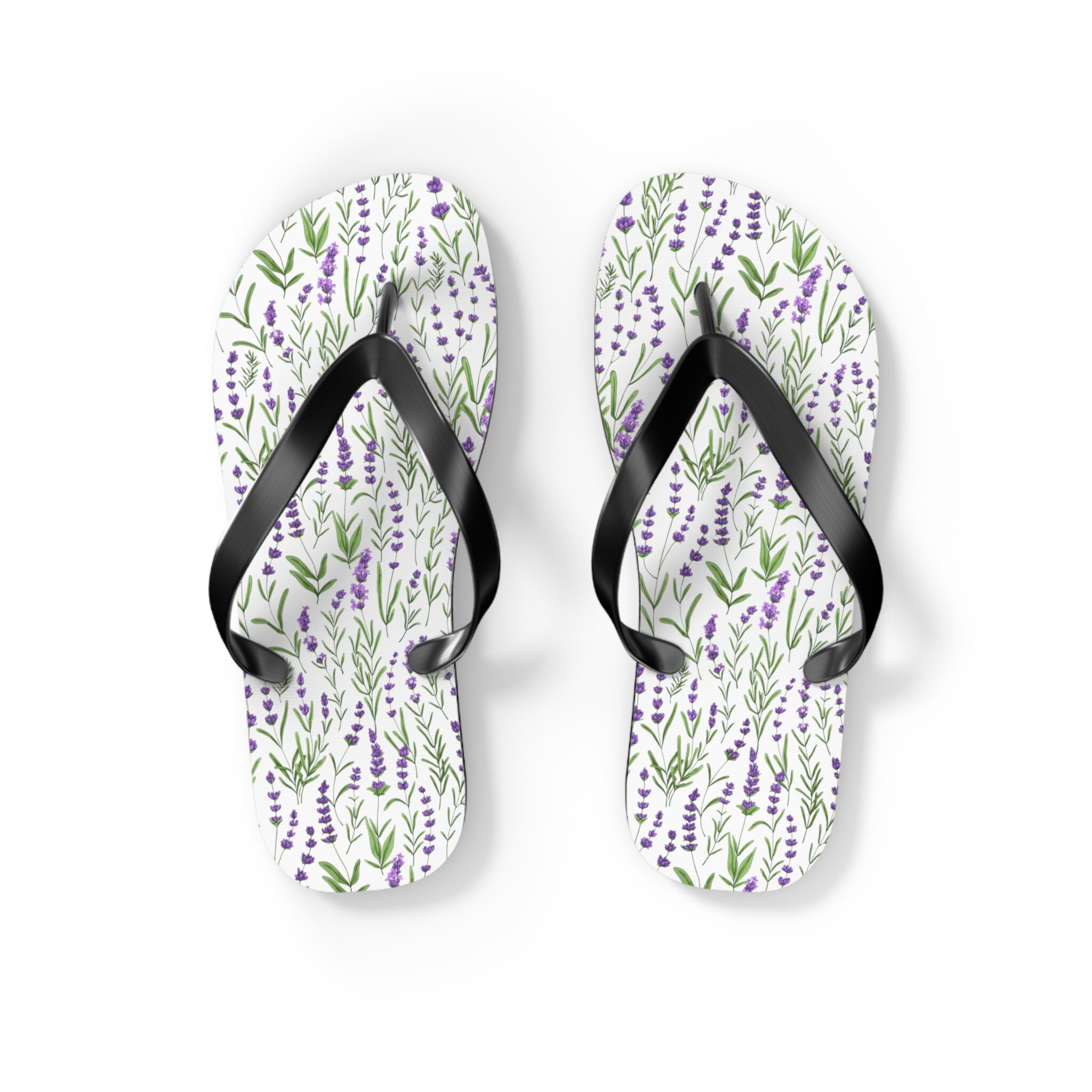 Lavender Flip Flops, Summertime Flip Flops, Gifts for Mom, Flip Flops ...