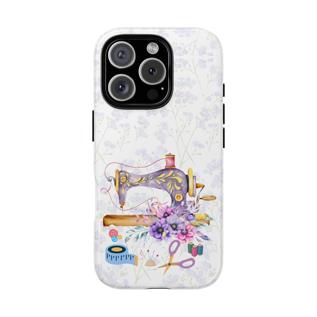 Sewing Machine Phone Case, Quilter Gift, Seamstress Gift, Phone Cover ...