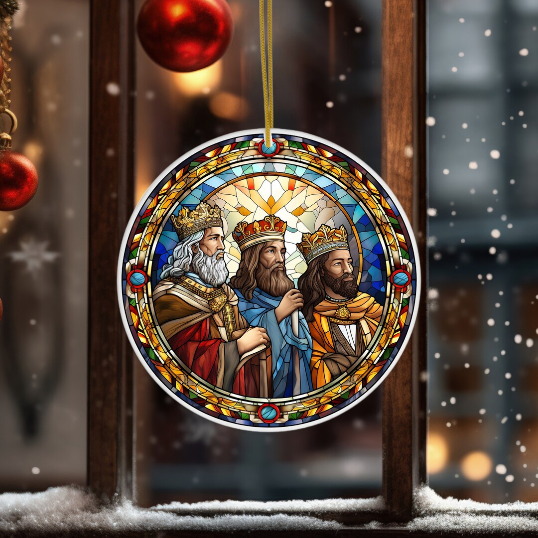 Three Kings Christmas Ornament, Merry Christmas, Nativity Scene ...