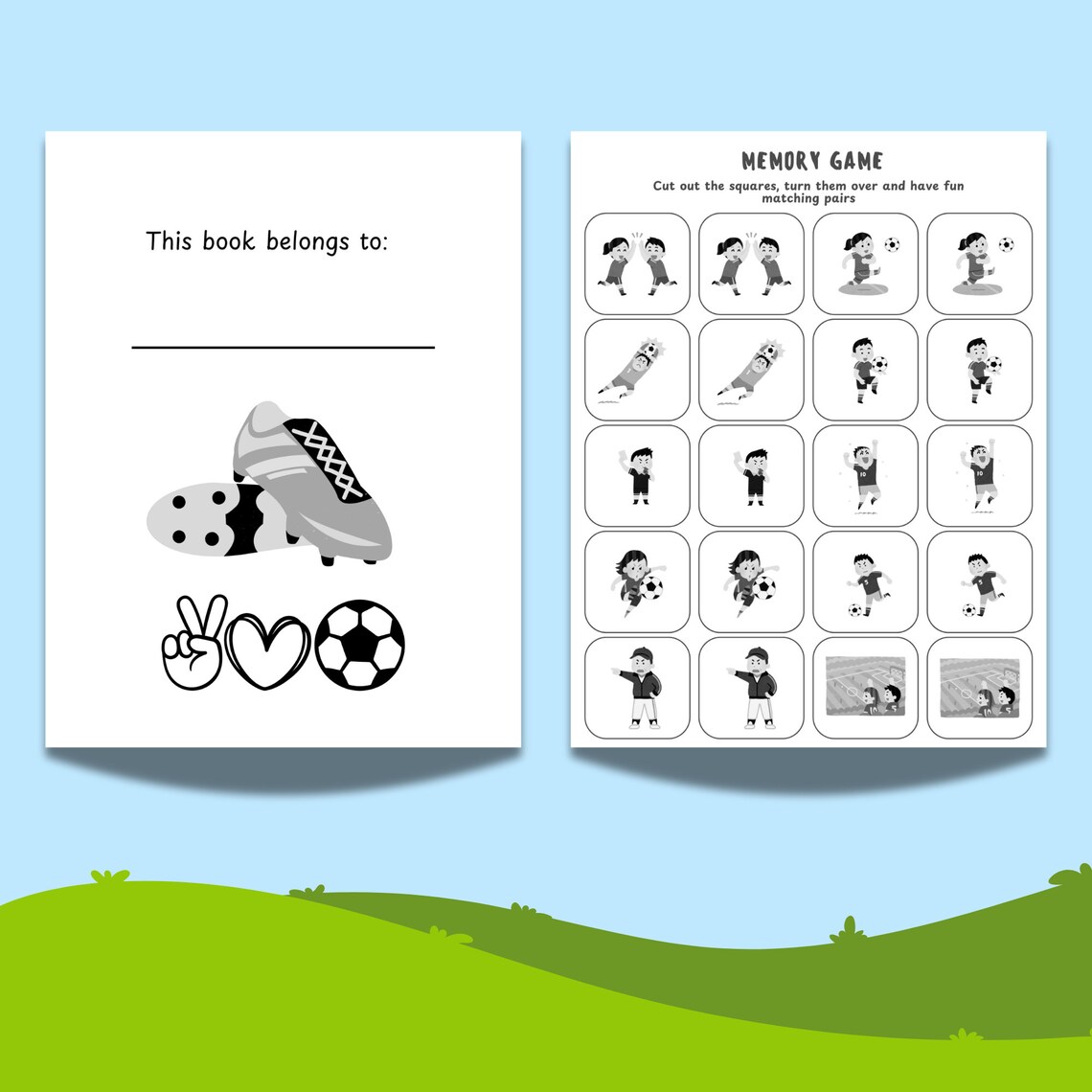 Soccer Activity Pages Printable, Soccer Coloring Pages for Kids, Soccer ...