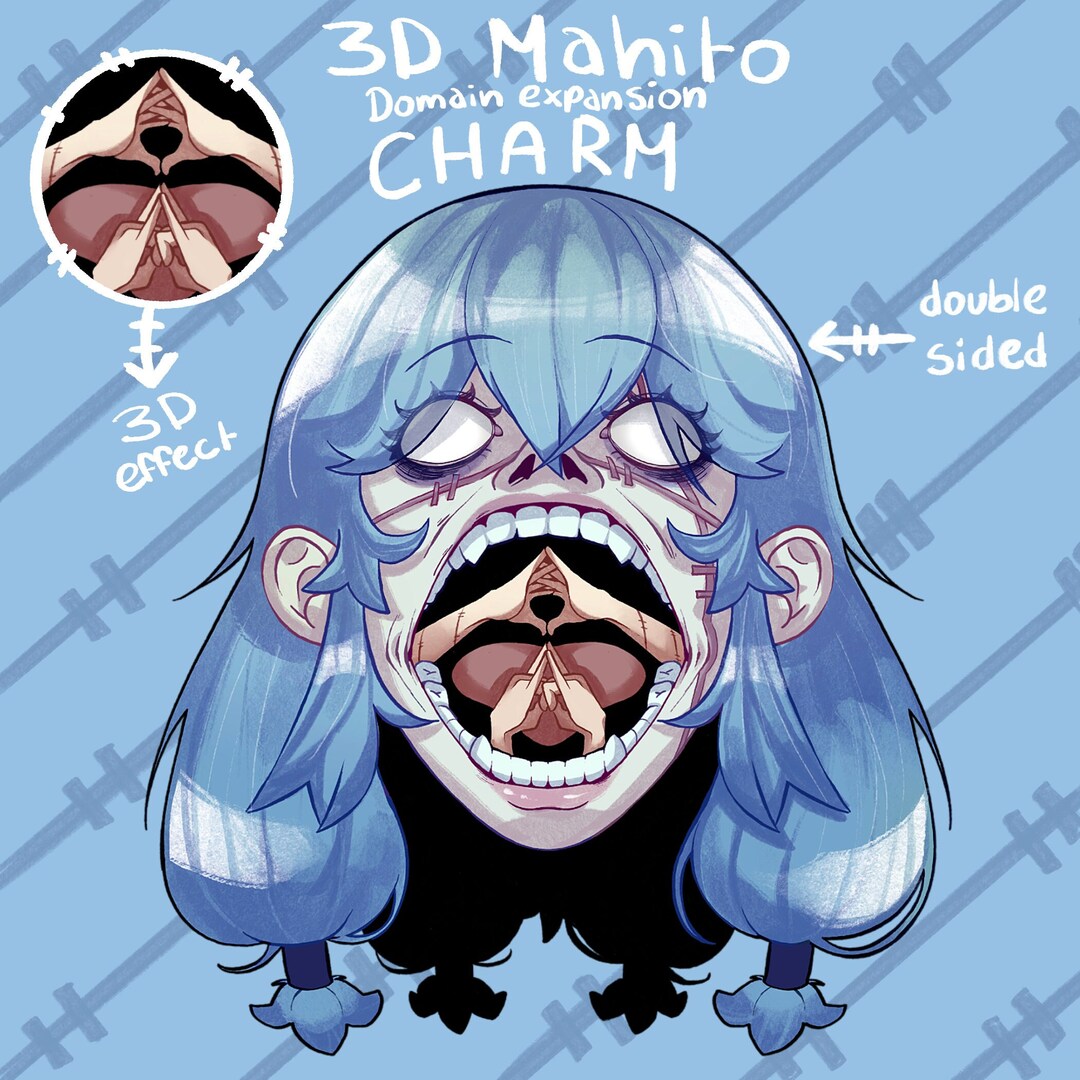 PRE-ORDER 3D Jujutsu Kaisen Mahito Domain Expansion Acrylic Charm ...