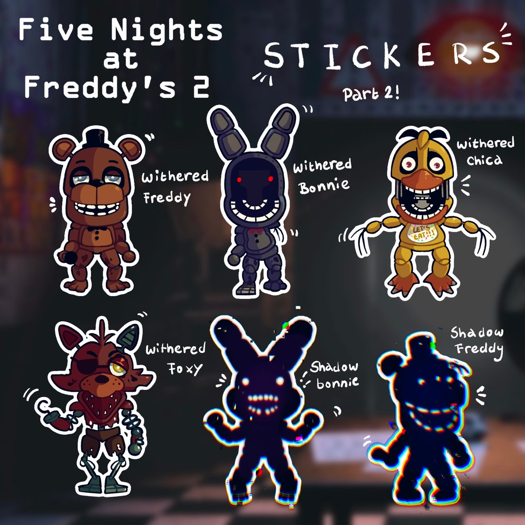 FNAF Five Nights at Freddys 2 Sticker Set - Etsy