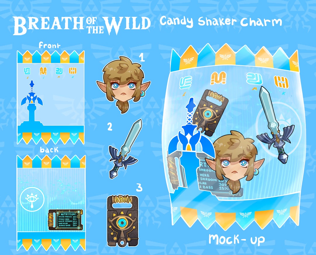 PRE-ORDER BOTW Breath of the Wild Link Candy Shaker Charm - Etsy