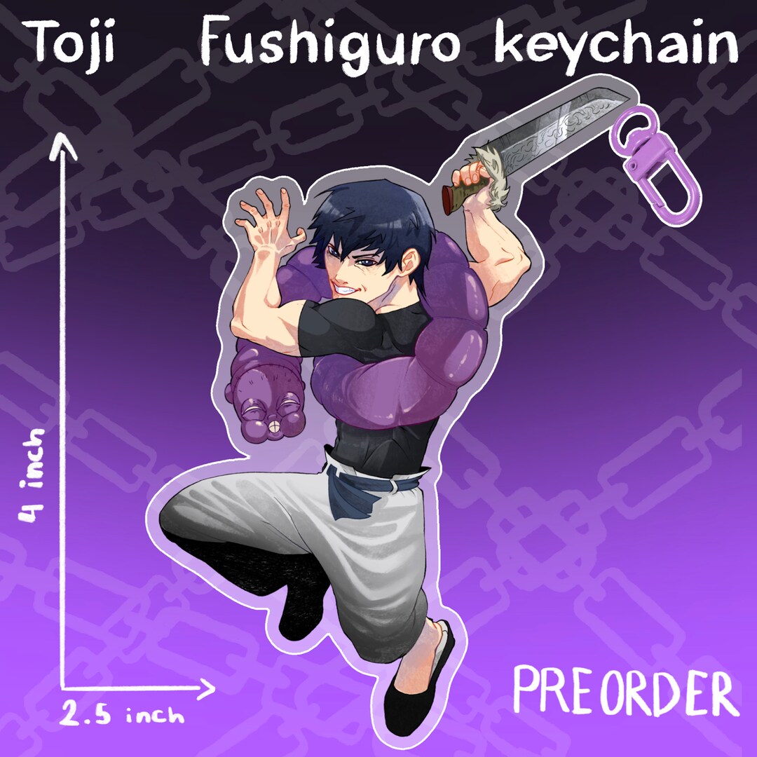 PREORDER JJK Jujutsu Kaisen Toji Fushiguro Anime Keychain - Etsy