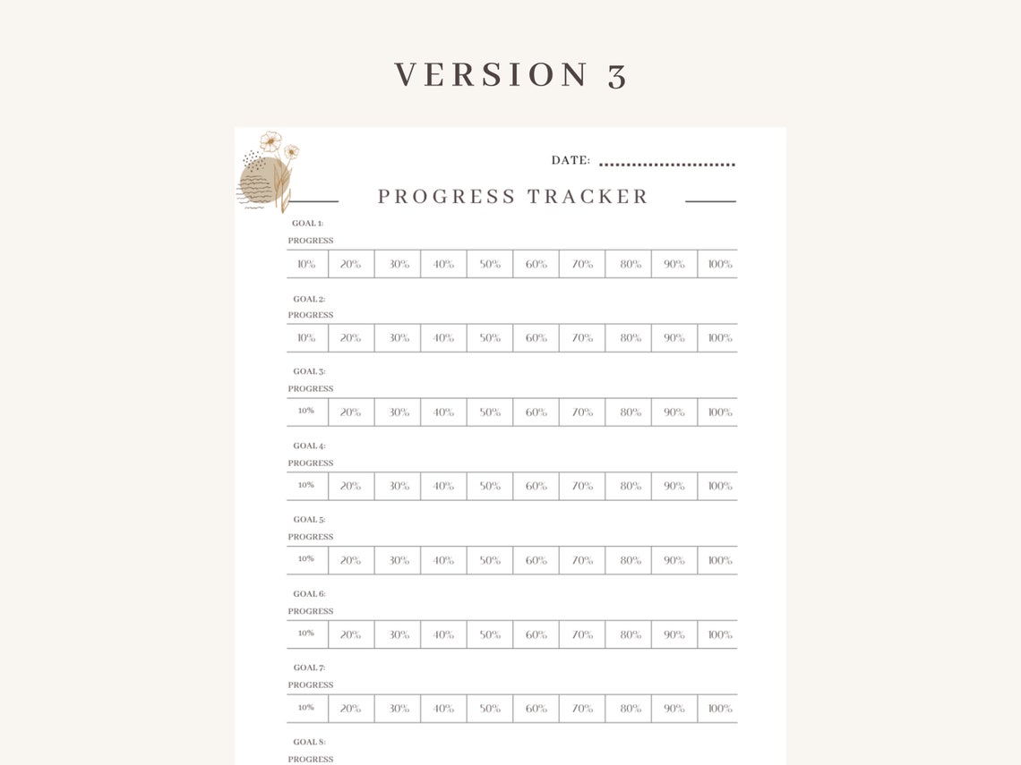 Downloadable Goal Planner to Do List Template Aesthetic Planner ...