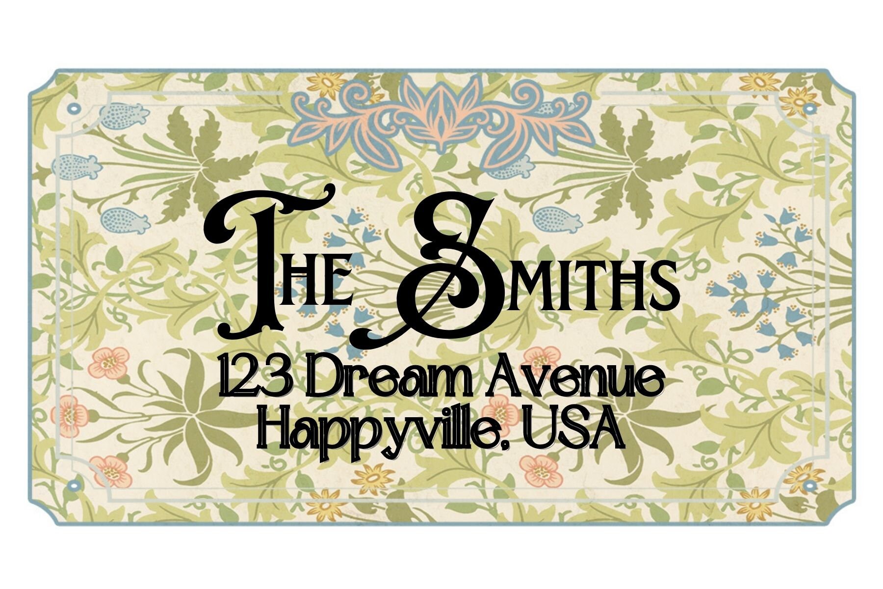 Victorian Shipping Labels, Vintage Shipping Labels, Victorian Address ...