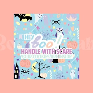 DIY Cookie Kit Instructions, Halloween DIY Cookie Kit Printable, Cookie ...