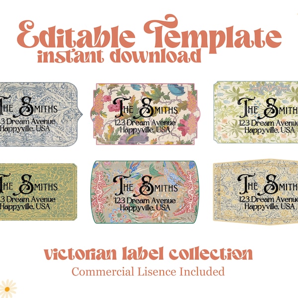 Victorian Labels - Etsy