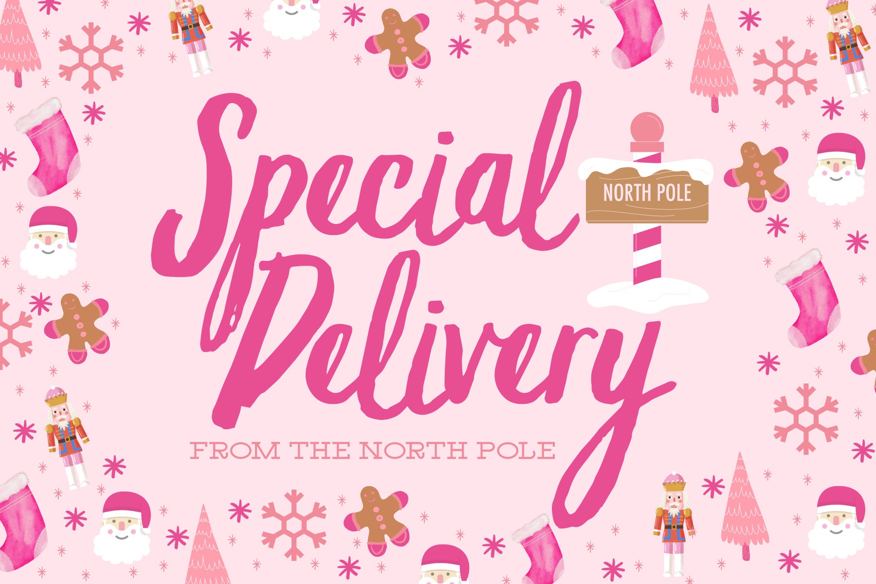 Christmas Thermal Labels, Christmas Packaging Insert, Christmas Digital ...