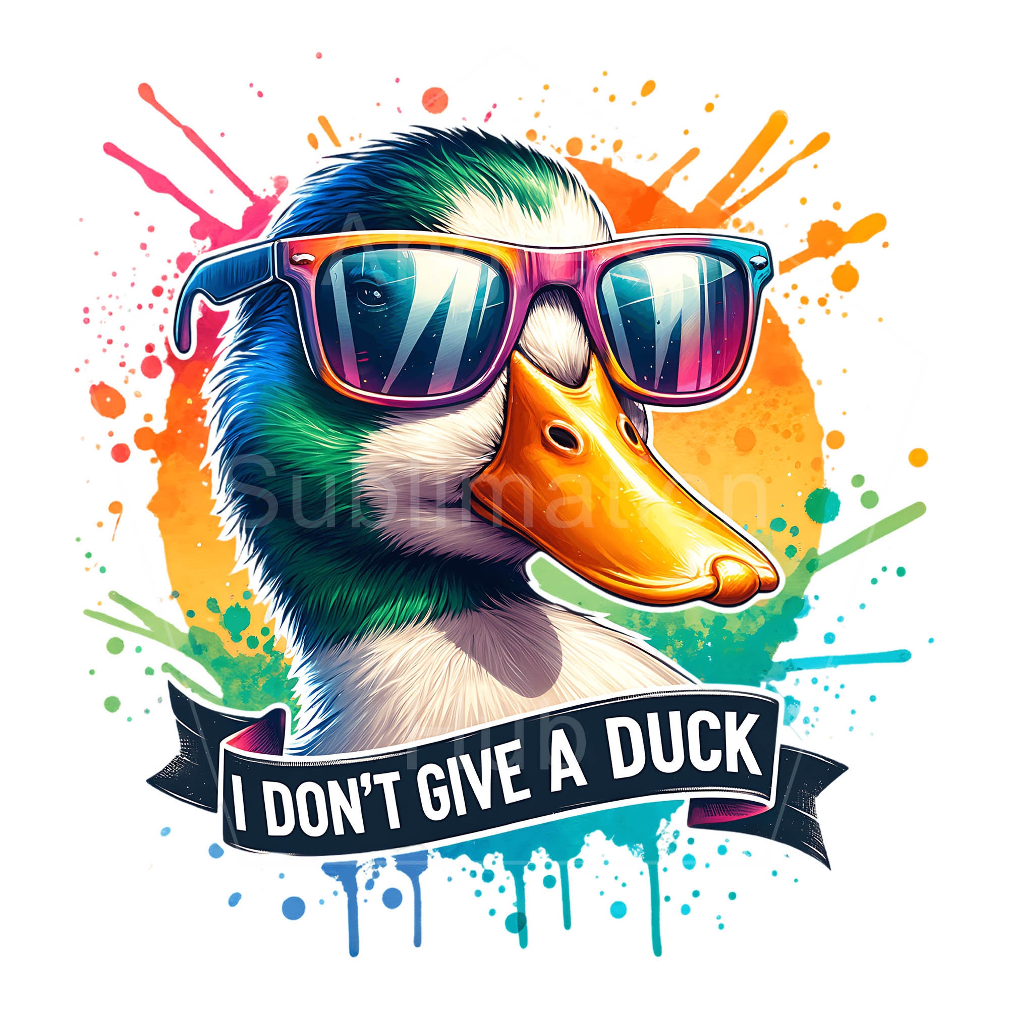 Sassy Duck Instant Download Sublimation PNG, Transparent Background, I ...