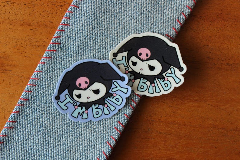 Kuromi 'i'm Baby' Sticker | Kawaii | Sad Girl | Sanrio - Etsy