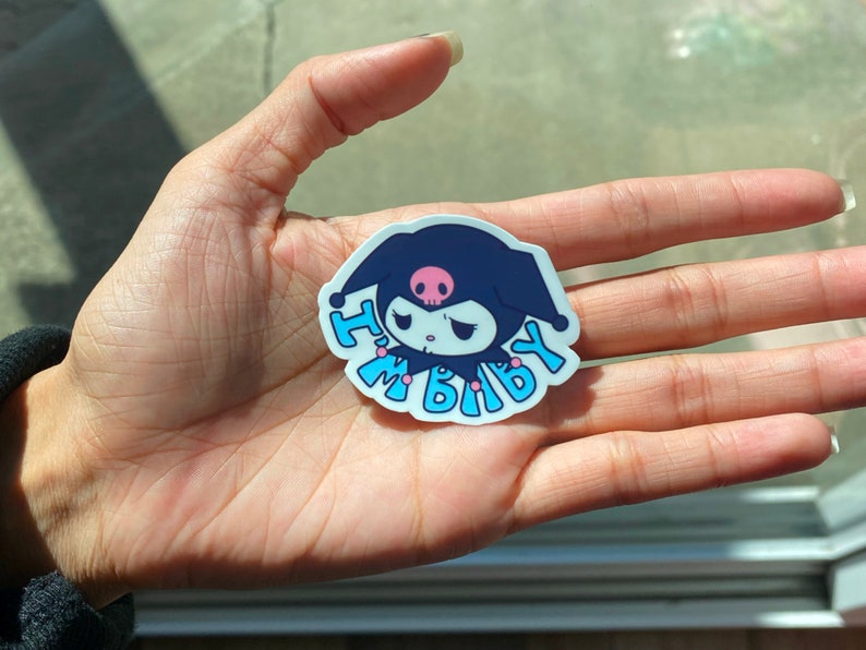 Kuromi 'i'm Baby' Sticker Kawaii Sad Girl - Etsy