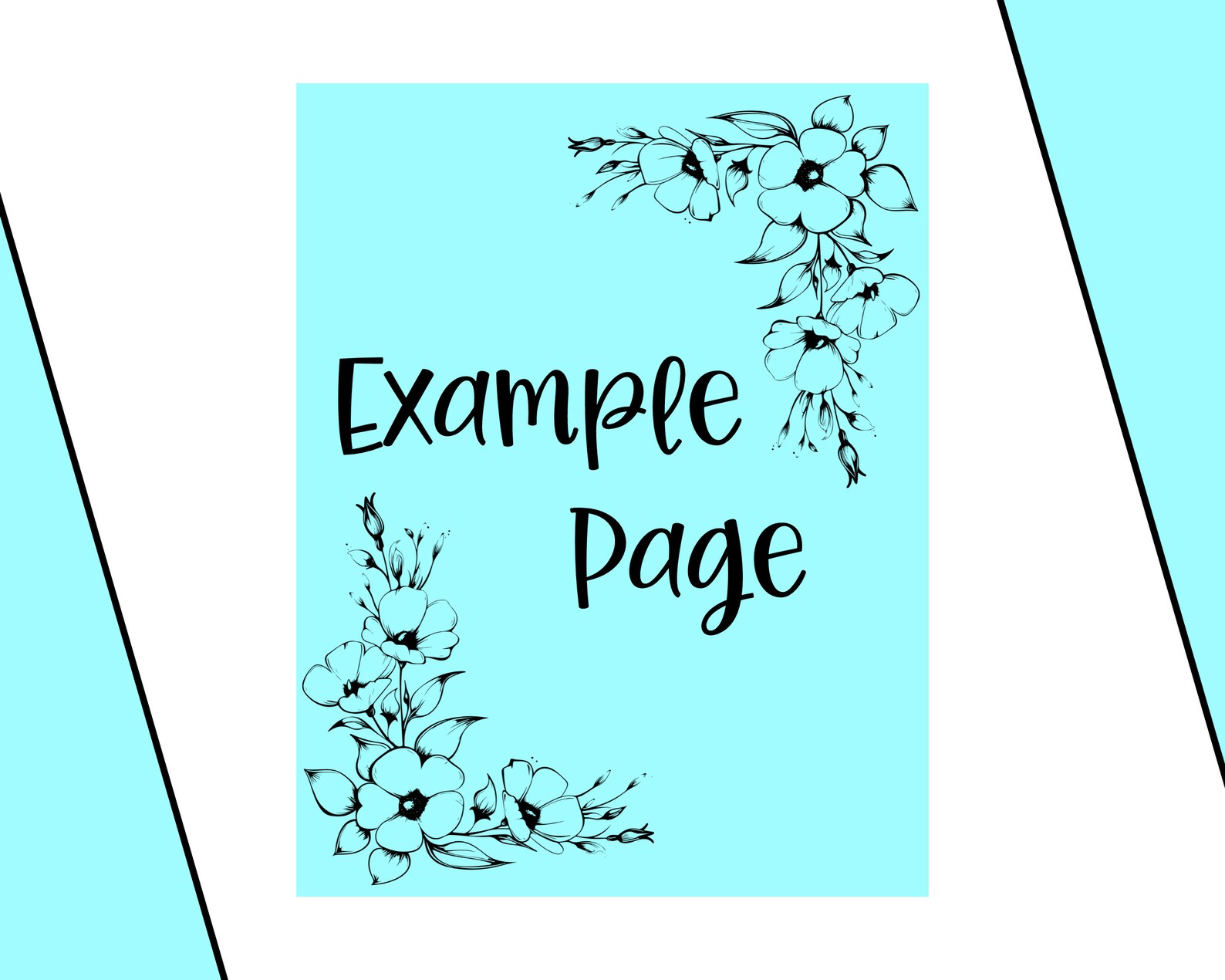 Flower Corner Border SVG, Vector Art for Borders, Word Documents, Canva ...