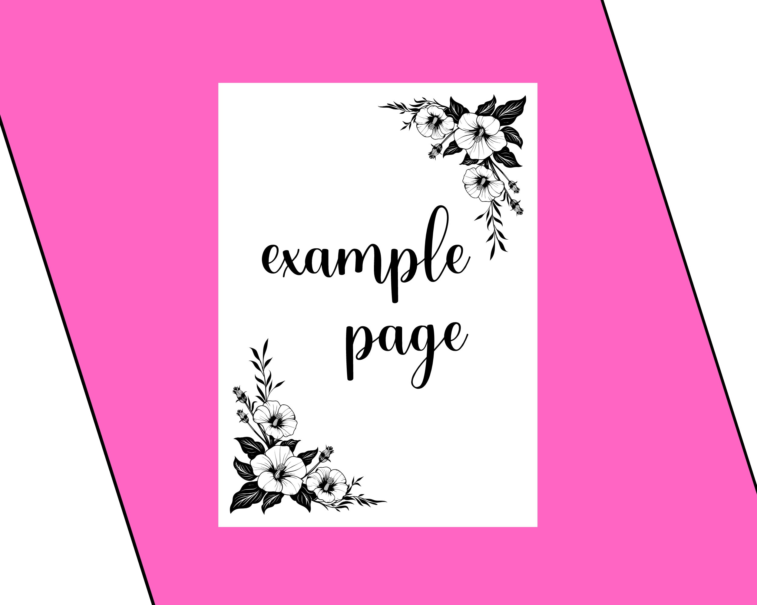 Flower Corner Border SVG, Vector Art for Borders, Word Documents, Canva ...
