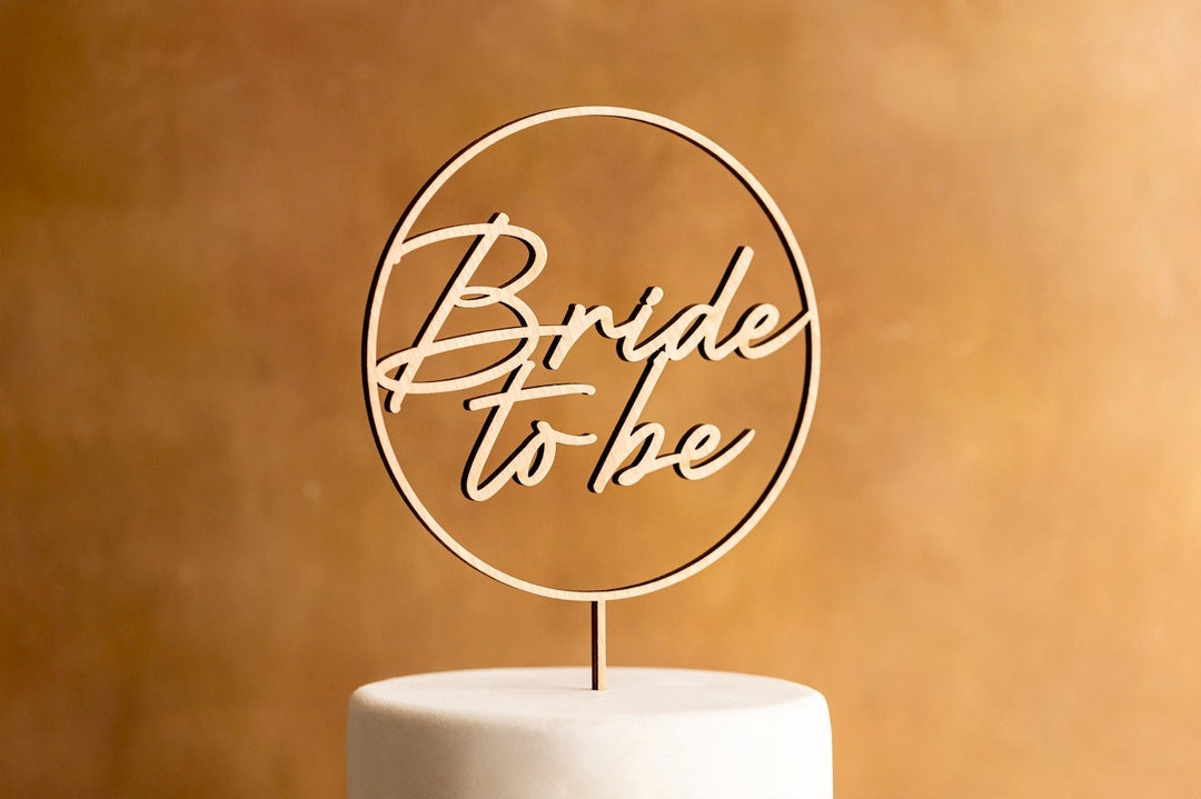 Bridal Shower Cake Topper Wedding Shower Cake Topper Gold - Etsy