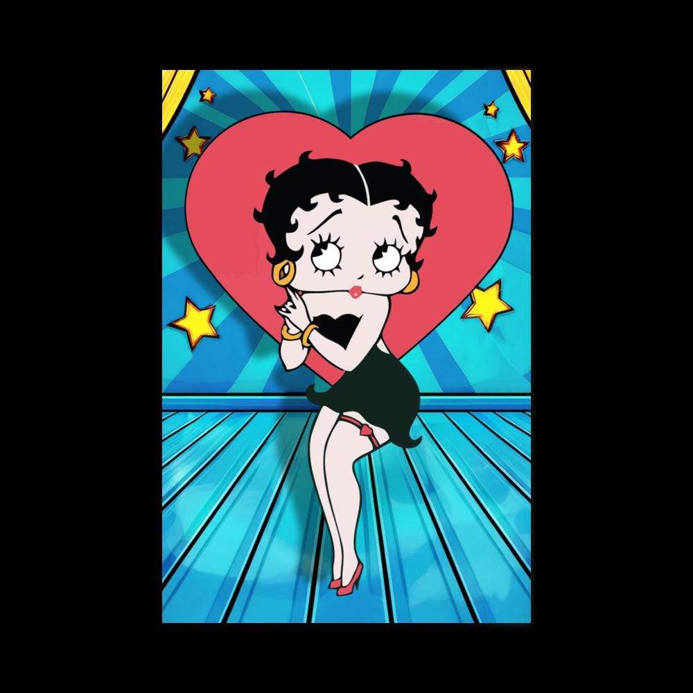 Betty Boop Poster 24x36 - Etsy