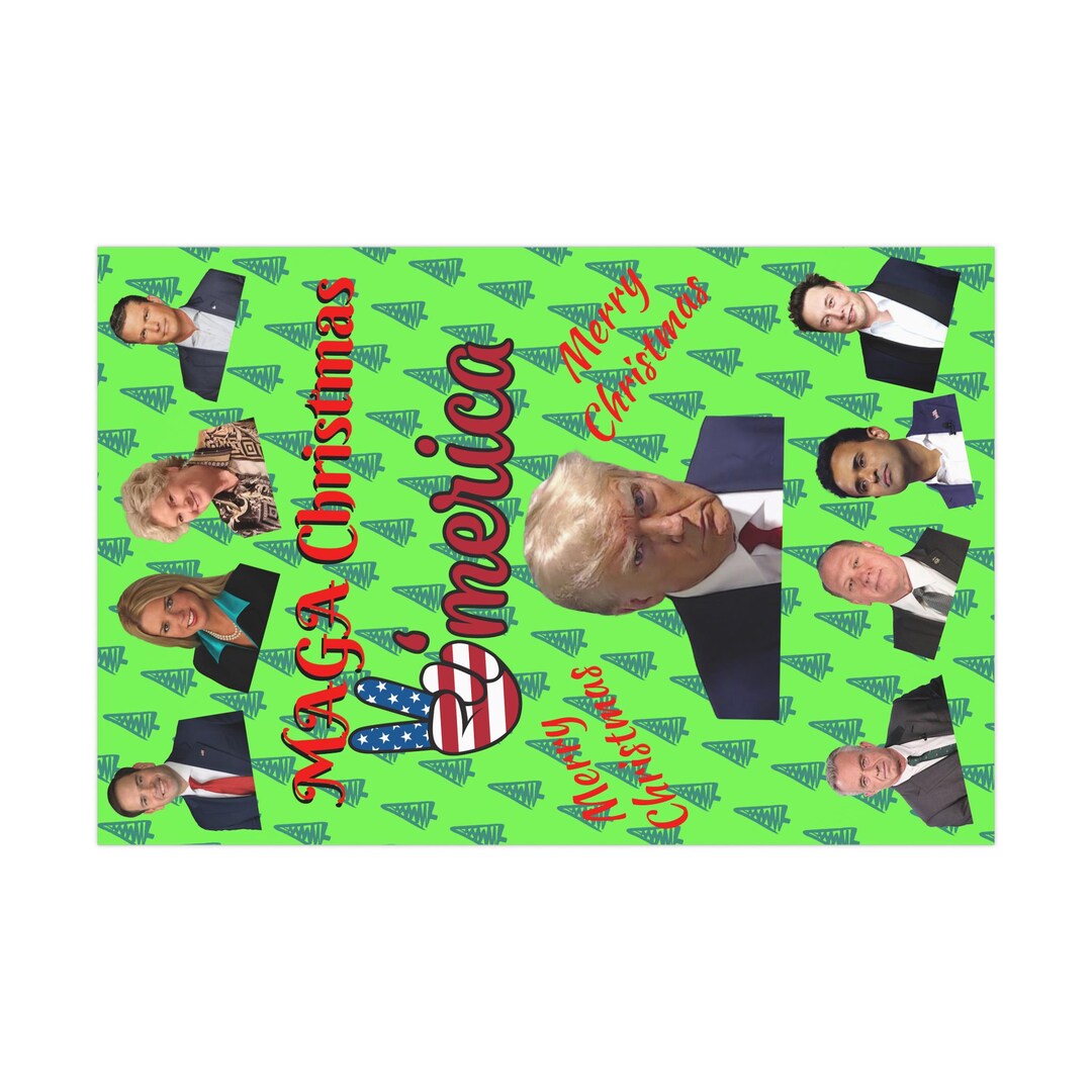 Funny Donald Trump Cabinet Gift Wrap Papers, Political Gift Wrap ...