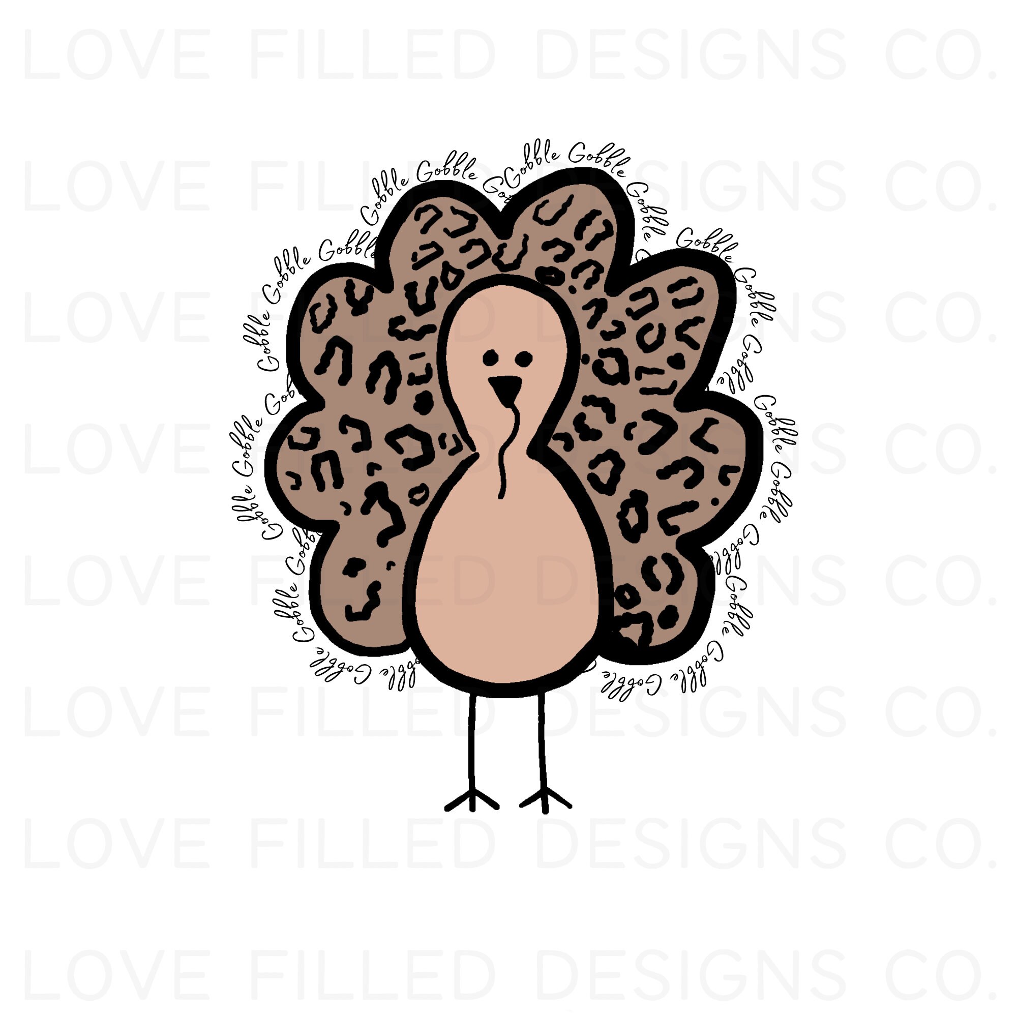 Thanksgiving Turkey SVG, Cheetah Print Thanksgiving PNG, Commercial Use ...