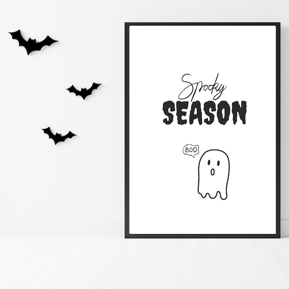 Spooky Art Print Spooky Season Printable Wall Art - Etsy