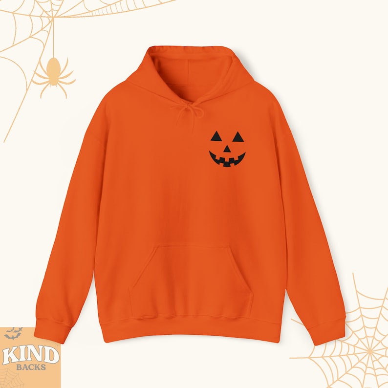 Jack-o-lantern Pumpkin Halloween Hooded Sweatshirt Soft Cozy Hoodie ...