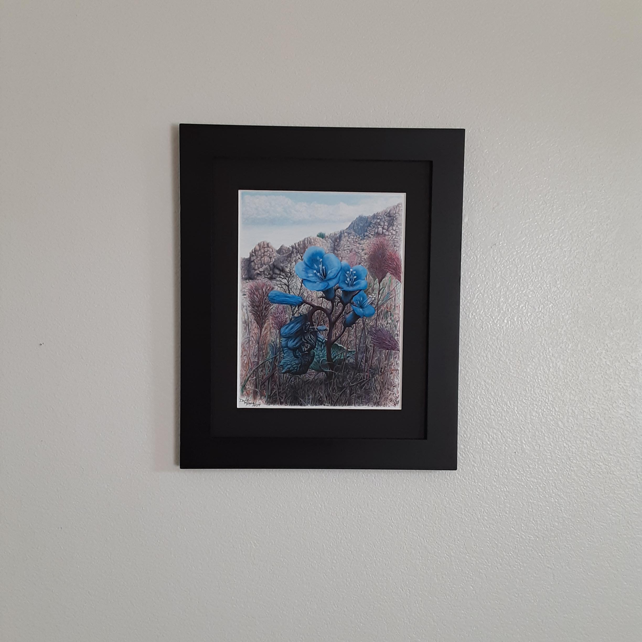 Desert Blue Bell Flower of Joshua Tree Giclée Print: Desert Artwork ...